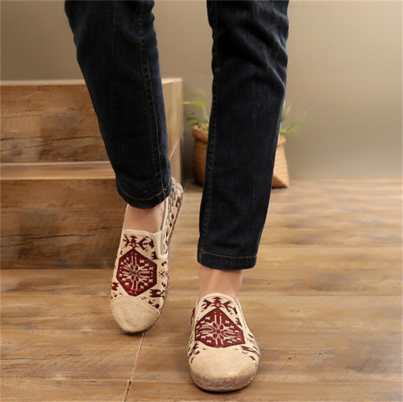 ZFTL Men Net Shoes Summer Chinese Traditional Ethnic