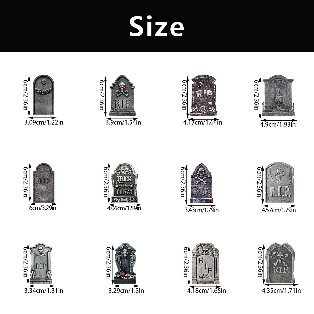 Tombstone Cupcake Picks