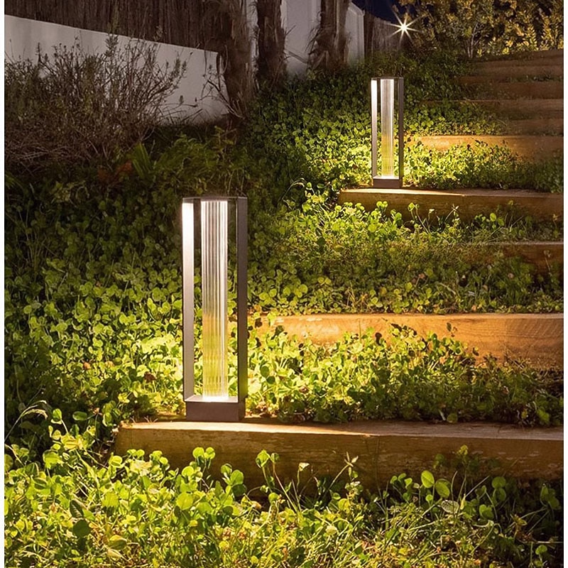 Pathway Lights Post Lights IP55 Waterproof Outdoor Lamp Post Lawn Light ...