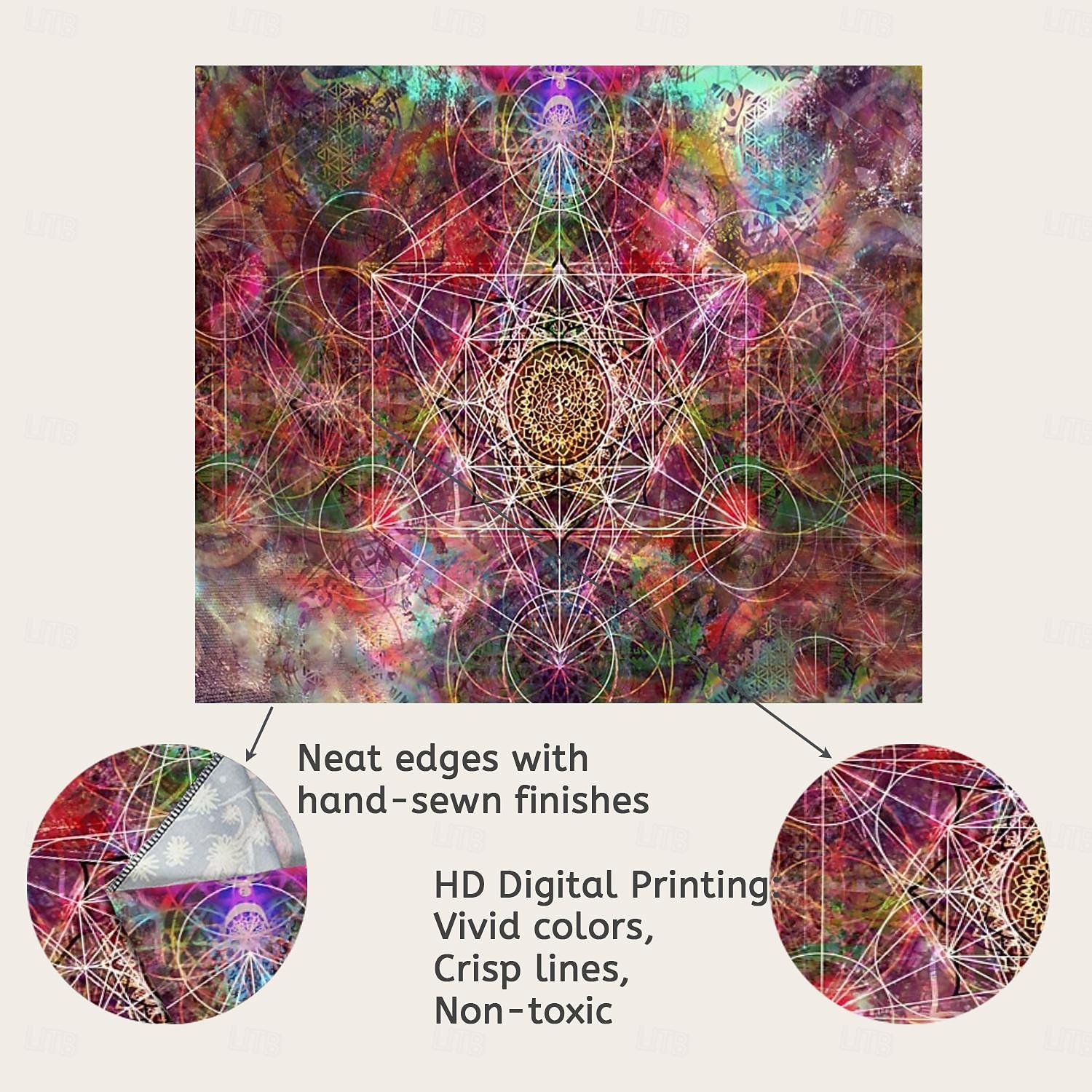 Mandala Bohemian Wall Tapestry Art Decor Blanket Curtain Hanging Home ...
