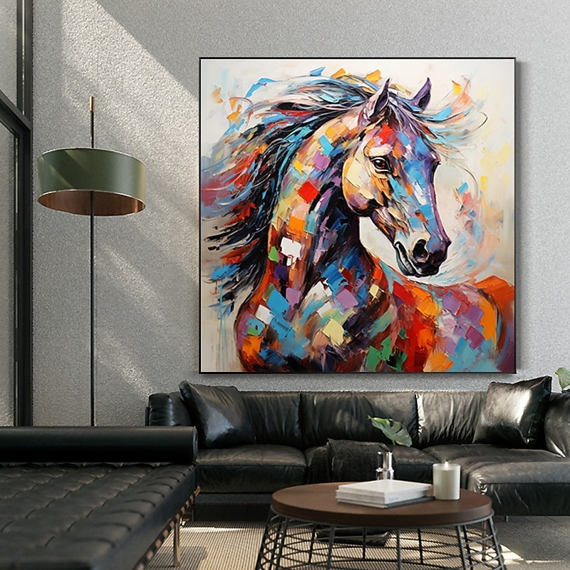 Pintura Abstracta De Caballo