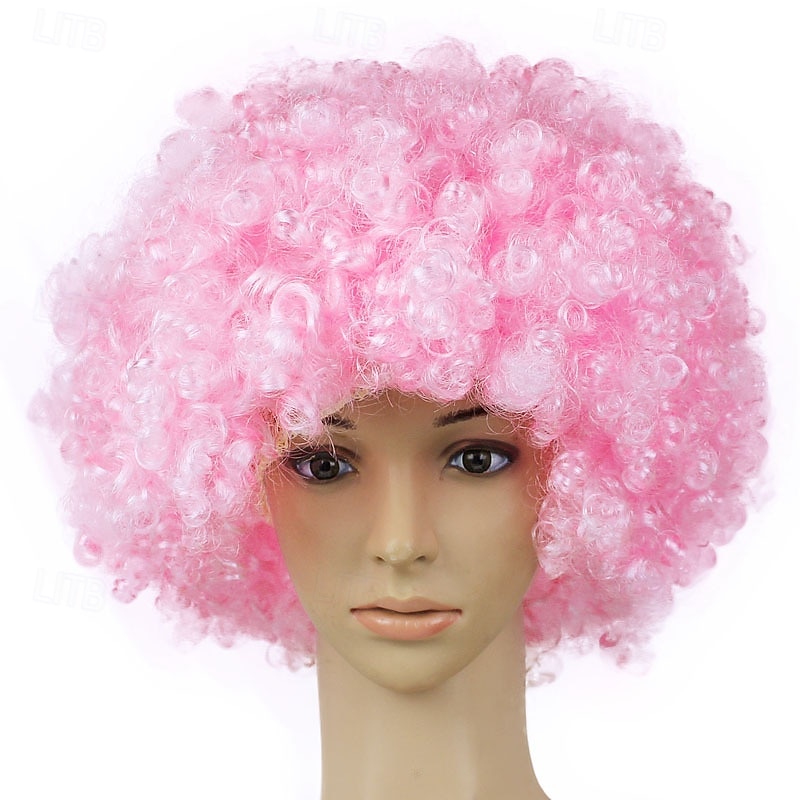 Carnival Wig 2026 Blonde Pink Red Afro Short Synthetic Festival Wig ...