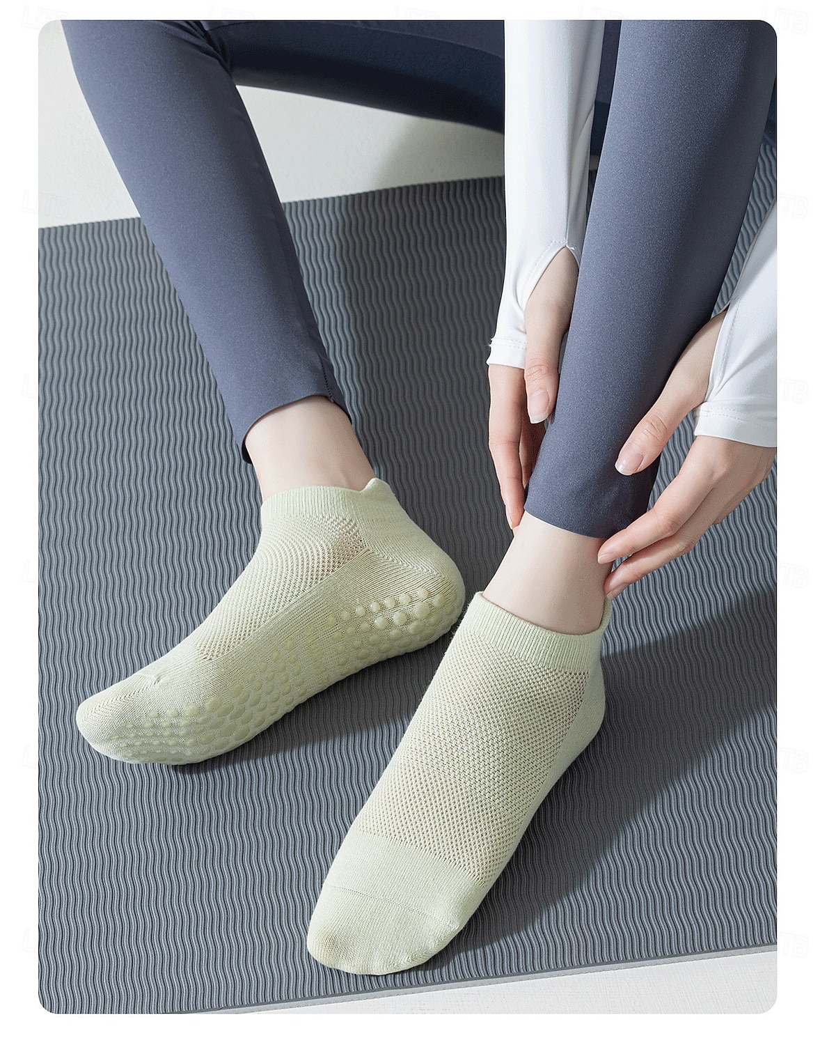 Women's Yoga Socks, Professional Non-Slip Pilates and Dance Fitness ...
