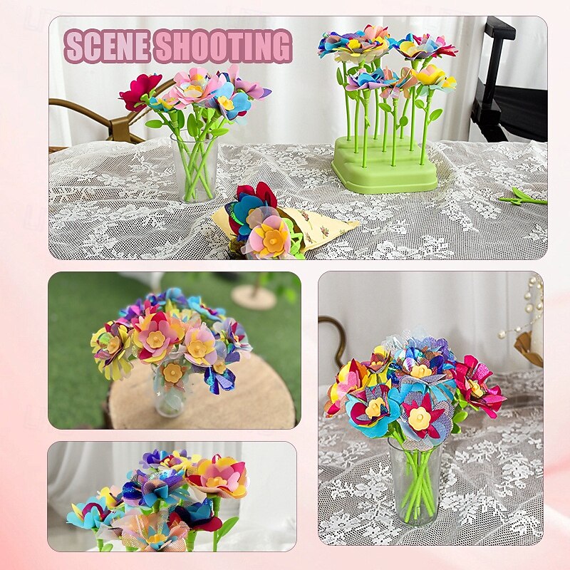 DIY Art Flower Toys Include Extra Accessories Set Arts and Crafts ...