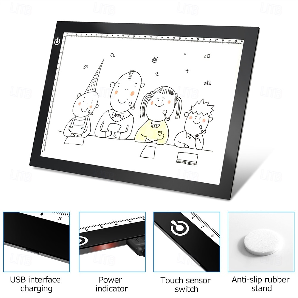 Light Pad Drawing A4 Tracing Light Table LED Copy Board Ultra-Thin ...