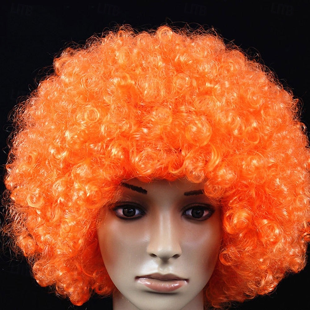 Carnival Wig 2026 Blonde Pink Red Curly Afro Short Synthetic Festival ...