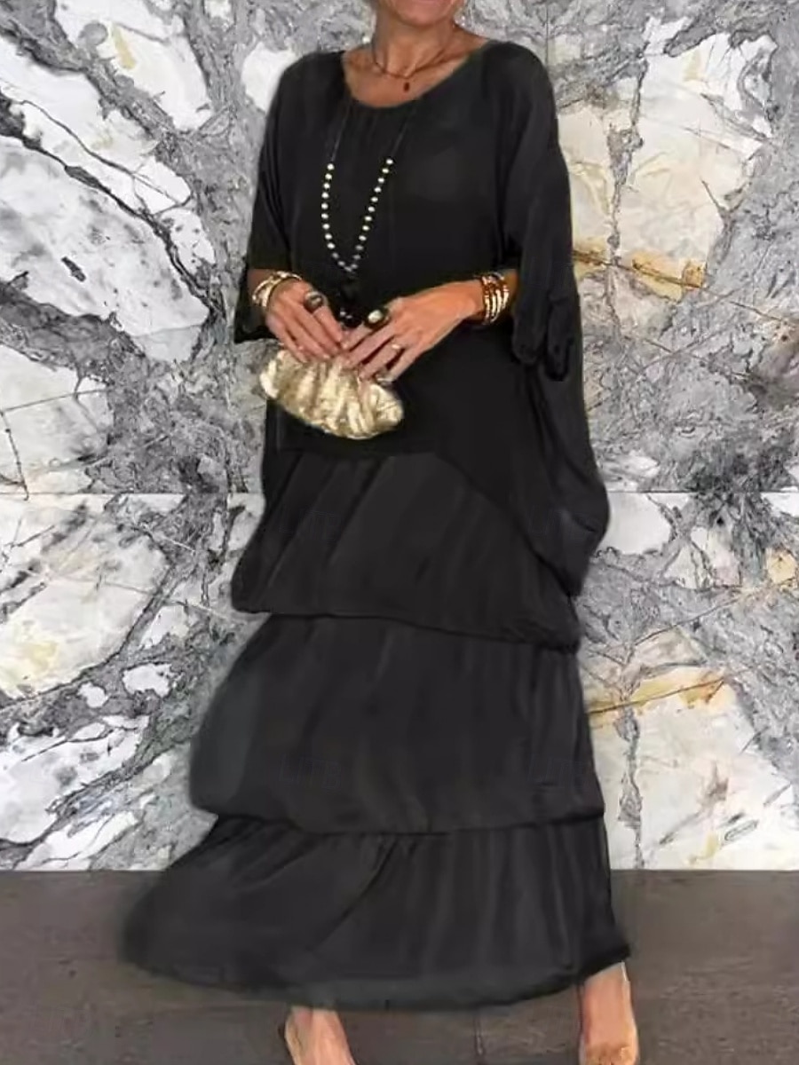 Women's Maxi Dress Casual Dress Chiffon Dress Elegant Fashion Modern ...
