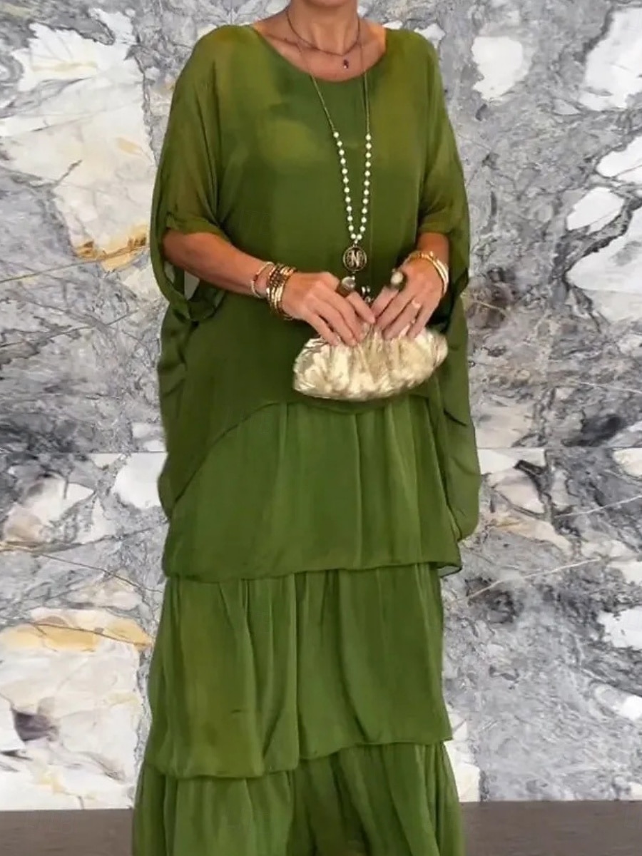 Women's Maxi Dress Casual Dress Chiffon Dress Elegant Fashion Modern ...