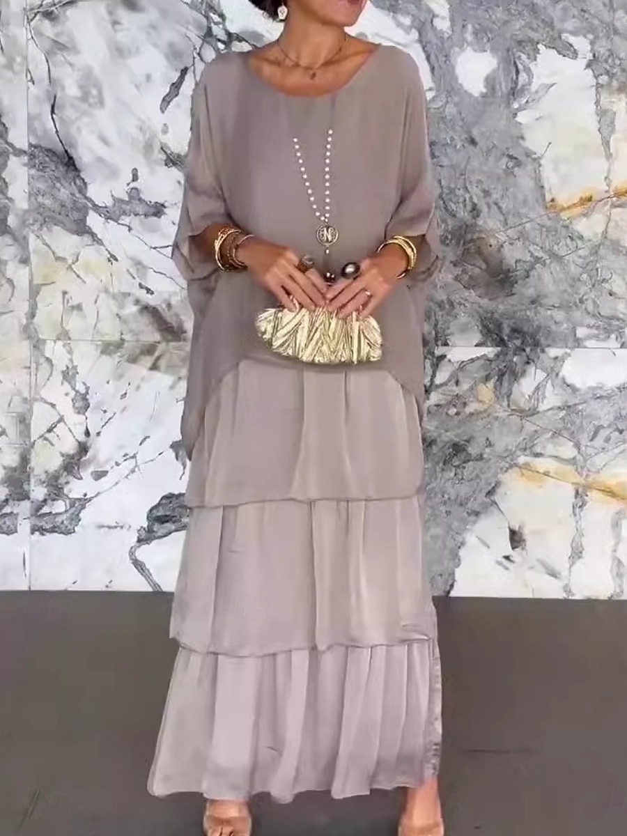 Women's Maxi Dress Casual Dress Chiffon Dress Elegant Fashion Modern ...