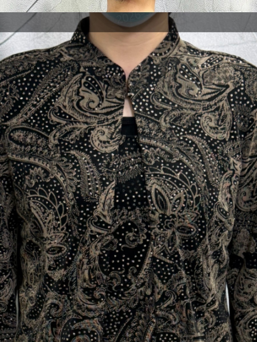 Femmes Veste Hauts Élégants Hauts de soirée Twin-set Jacquard ...