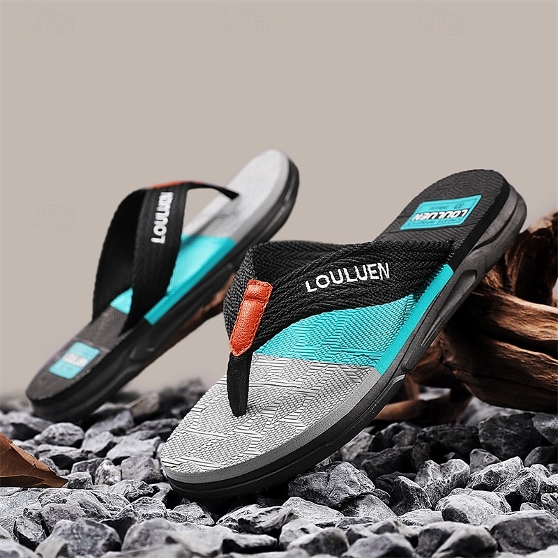 Men's Fashion Accessories Beach Beach Fabric Comfortable Loafer Black ...