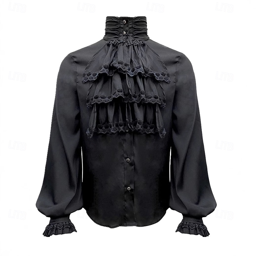 Gothic Victorian Renaissance Shirt Long Sleeves Prince Gentleman ...