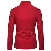 Men's Jacket Blazer Wedding Business Thermal Warm Pocket Fall Winter ...