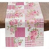 Floral Print Country Style Table Runner, Kitchen Dining Table Decor ...