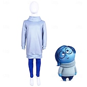 Inside Out 2 Anger Fear Sadness Dress Cosplay Costume Cosplay Movie ...