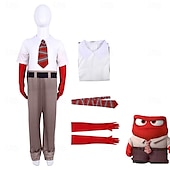 Inside Out 2 Anger Fear Sadness Dress Cosplay Costume Cosplay Movie ...