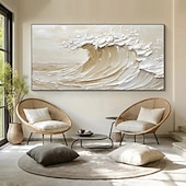 Hand painted 3D Textured wave Painting on Canvas handmade wave oil ...