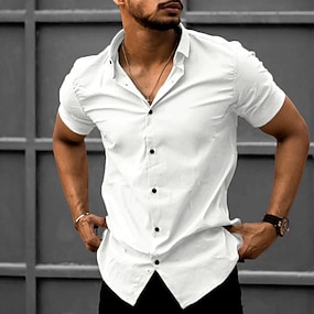 Short Sleeve, Men's Button Up Shirts, Search LightInTheBox - Page 2