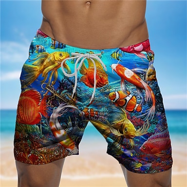Herren Badehose Schwimmshorts Bademode Boardshorts Badeshorts Kordelzug ...