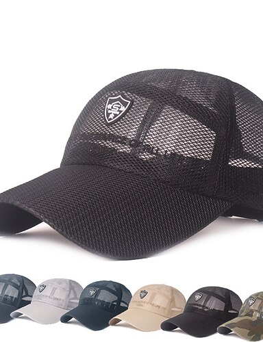Herren Cap Basecap Netback-Kappe Schwarz Dunkelmarine Polyester Gitter ...
