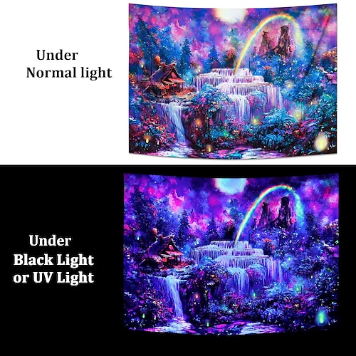 Blacklight Tapestry UV Reactive Glow in the Dark Glow Party Neon ...