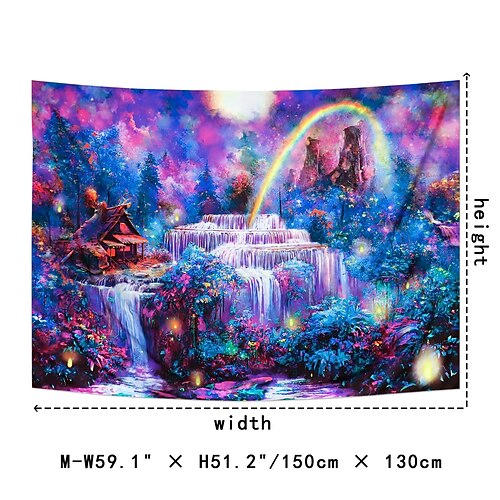 Blacklight Tapestry UV Reactive Glow in the Dark Glow Party Neon ...