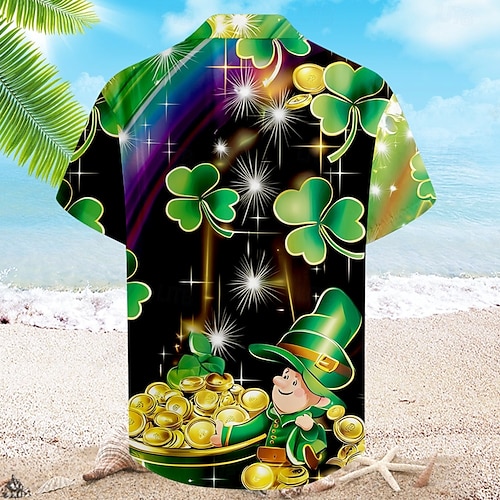 St. Patrick's Day Shamrock Gold Coin Throw Pillow Cover 18x18 Inch ...