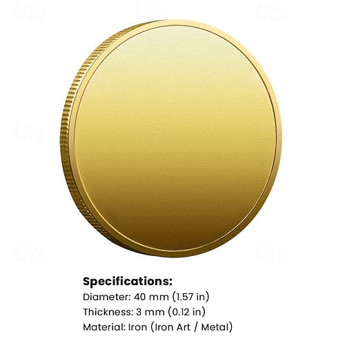 St. Patrick's Day Lucky Coin Commemorative Green Clover & Horseshoe ...