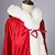 Wedding Cape Hooded Cloak for Bride Winter Reversible with Faux Fur ...