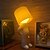 Mischievous Boy Desk Lamp LED Pleated Reading Light Bedroom Bedside Shy ...