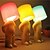 Mischievous Boy Desk Lamp LED Pleated Reading Light Bedroom Bedside Shy ...