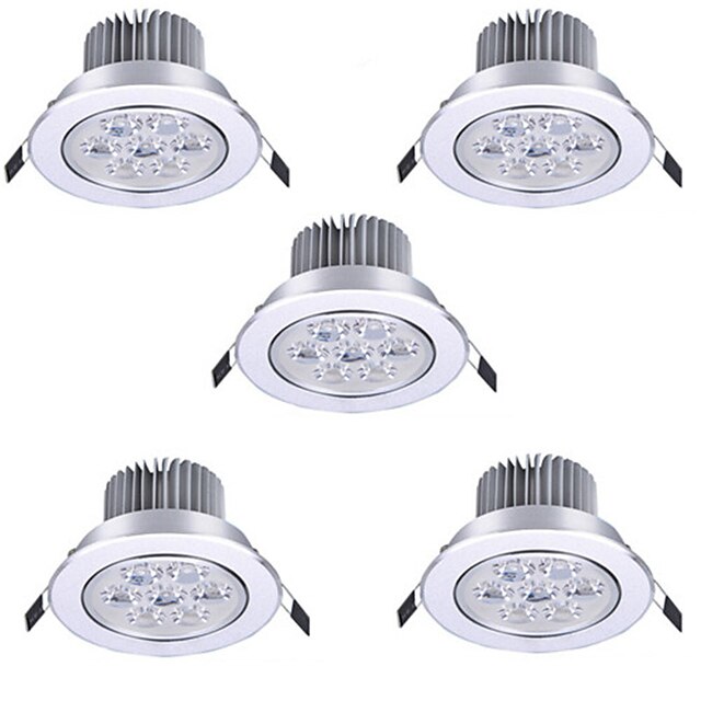 5pcs 7 W LED Spotlight LED Ceilling Light Recessed Downlight 7 LED ...
