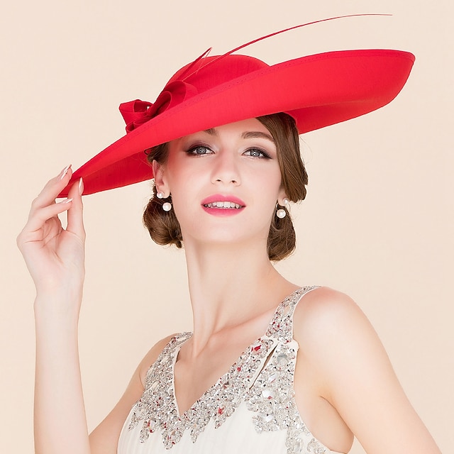 Party Hats Double Layer Cloth Bowler / Cloche Hat Sinamay Hat Kentucky ...