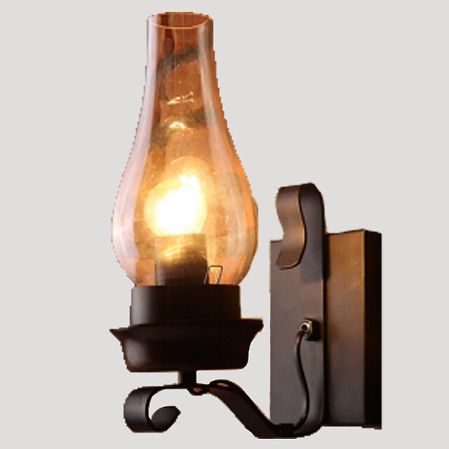 Lightinthebox Wall Lamp Retro Vintage Rustic Glass Wall Scone for ...