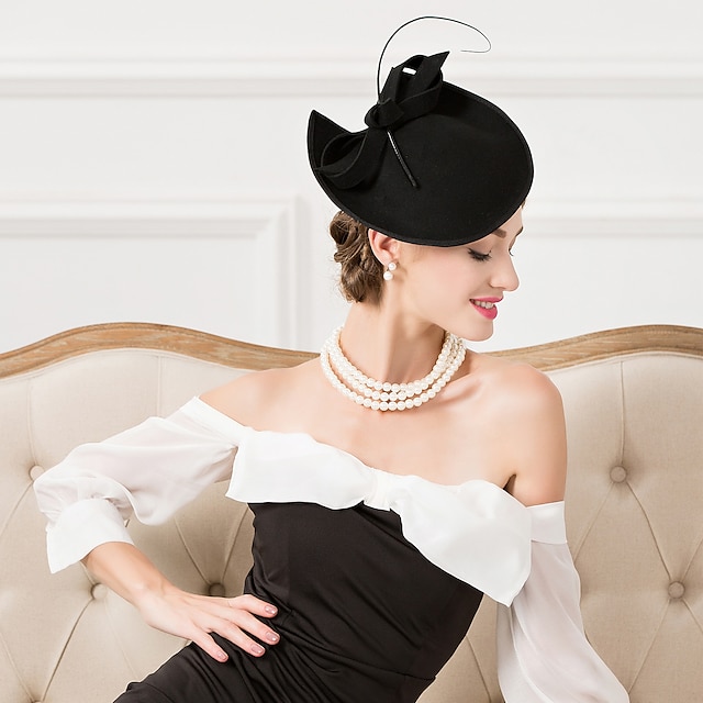 Fascinators Hats Headpiece Wool Saucer Hat Wedding Horse Race Ladies ...