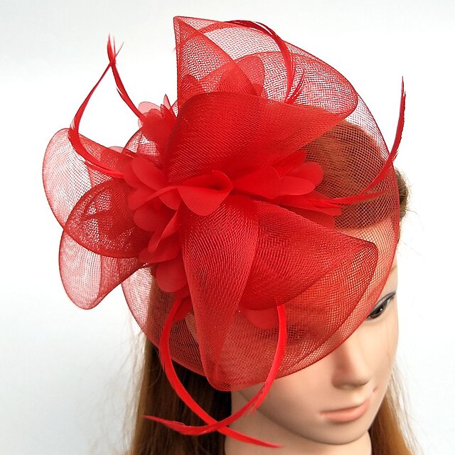 Tüll-/Feder-/Netz-Fascinator, Kentucky-Derby-Hut/Kopfbedeckung mit ...