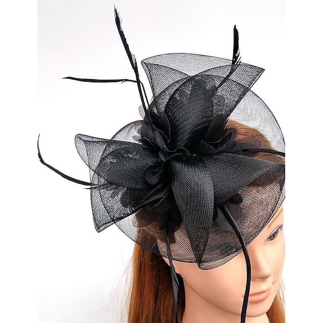 Tüll-/Feder-/Netz-Fascinator, Kentucky-Derby-Hut/Kopfbedeckung mit ...