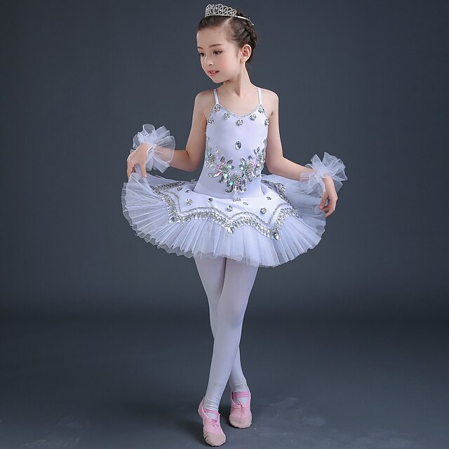 Ballet Dress Lace Crystals / Rhinestones Paillette Performance ...
