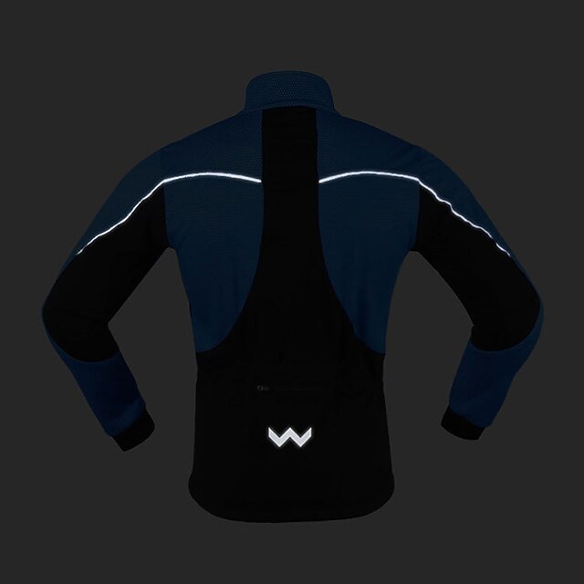 Arsuxeo Men's Long Sleeve Softshell Cycling Jacket Fleece Lining Winter ...