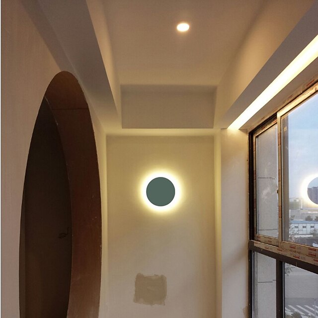 Lightinthebox 1-Light 15cm LED Wall Light Circular Design Wall Lamps ...