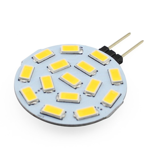10pcs LED Bi-pin Light Bulb Lamp Side-pin 2W G4 Round 15 SMD5730 DC AC ...