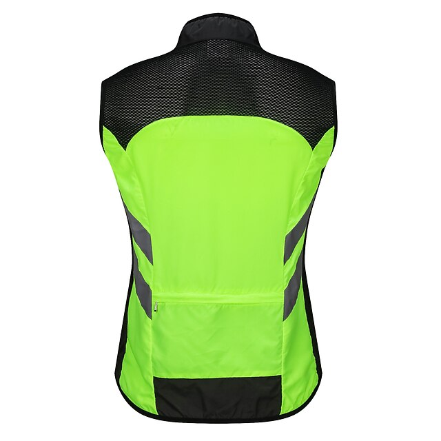 WOSAWE Men's Cycling Vest High Visibility Bike Vest Gilet Windbreaker ...