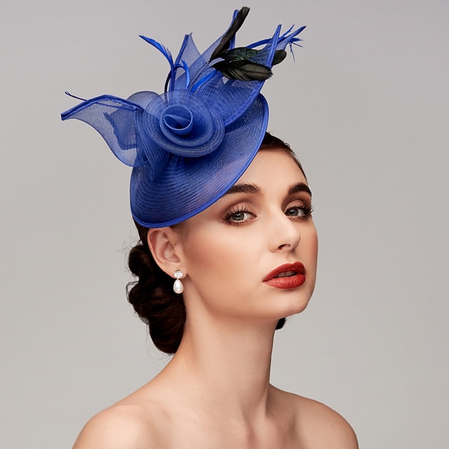 Fascinators Feather Net Kentucky Hat Fascinators Headpiece with Feather ...