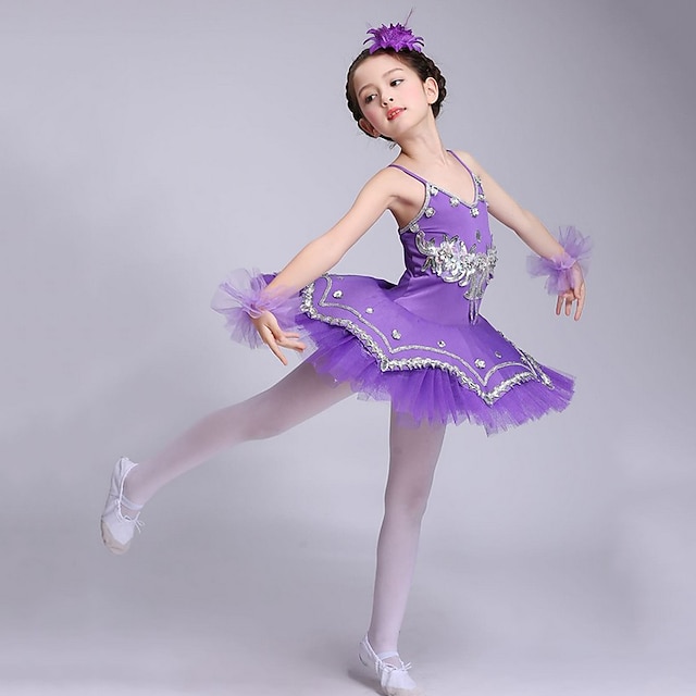 Ballet Dress Lace Crystals / Rhinestones Paillette Performance ...