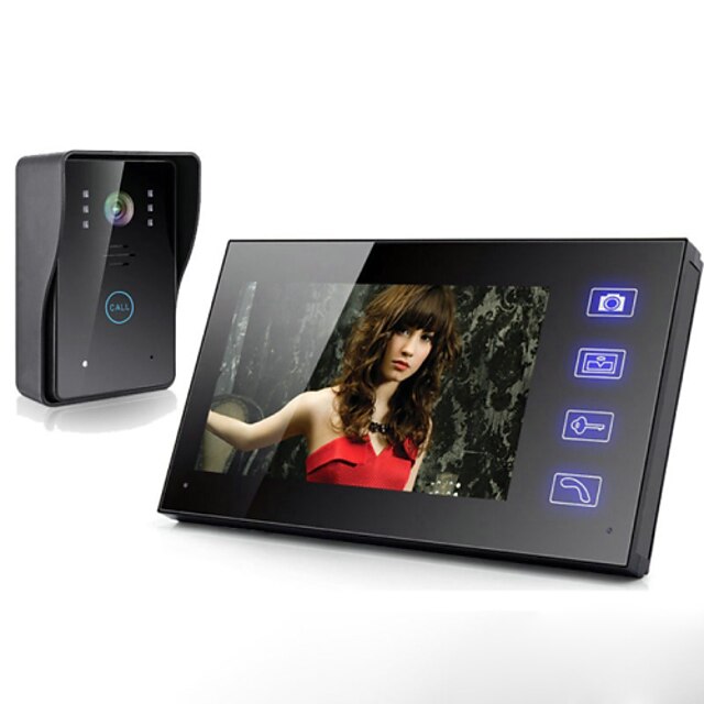 Wireless 7 inches Video Intercom Video Doorphone/Doorbell HD LCD Touch ...