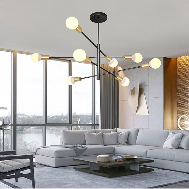 95 cm Sputnik Design Chandelier Metal Sputnik Painted Finishes ...