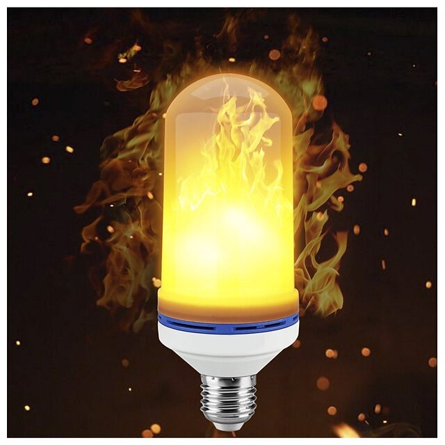 LED E26 E27 Corn LIghts Flame Effect LED Beads SMD 2835 Simulated ...