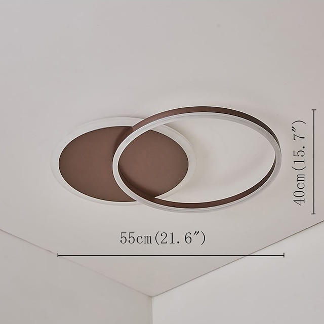 LED Ceiling Light 40cm Circle Ring Design Flush Mount Lights Aluminum ...