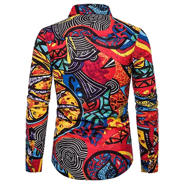 Men's Floral Vintage Colorful Shirt Summer Hawaiian Shirt Aloha Shirt ...