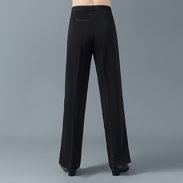 Latin Dance Pants Split Joint Men's Training Performance High POLY ...